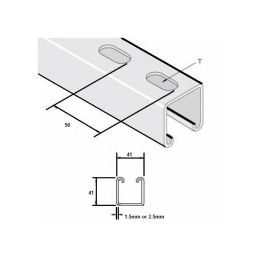 Channel Slotted Deep 41 X 41 2.5 3M